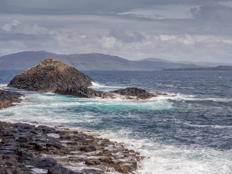 Basalt rock stock photo. Image of basalt, water, ocean - 74995352