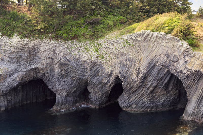 Basalt Rocks in Nanatsugama Stock Photo - Image of japan, japon: 99660910