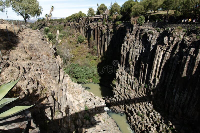 Basaltic Prisms in Huasca De Ocampo Stock Photo - Image of mexico ...