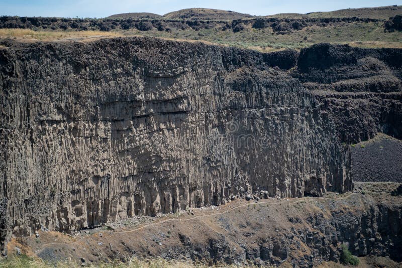 The Basaltic Rocks Formation at Palouse Falls State Park in Washington ...