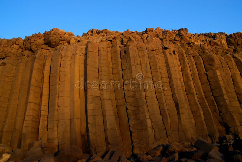 Basaltic wall stock photo. Image of material, formation - 11474672