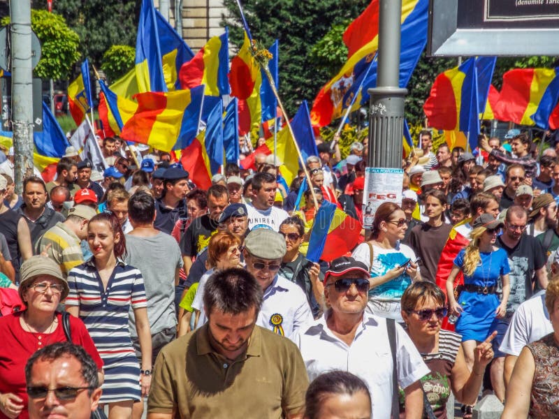 Basarabia E Marzo Della Romania Per Unification_ Immagine Stock ...