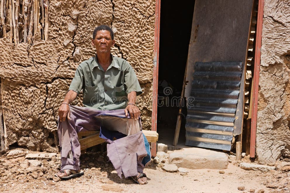 Basarwa man stock image. Image of male, basarwa, ethnicity - 8105137