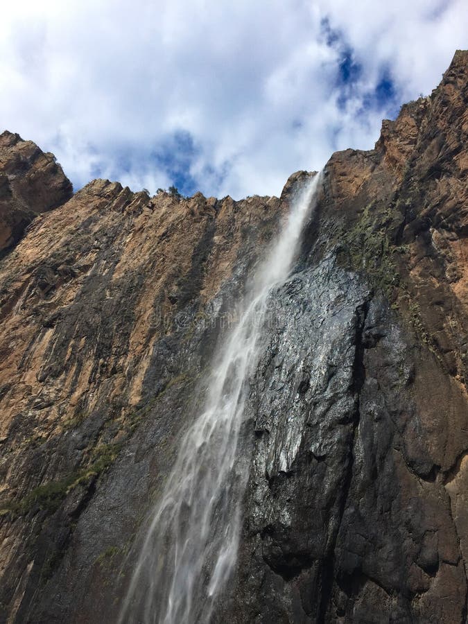 Basaseachi waterfall stock photo. Image of rocky, nature - 96536172