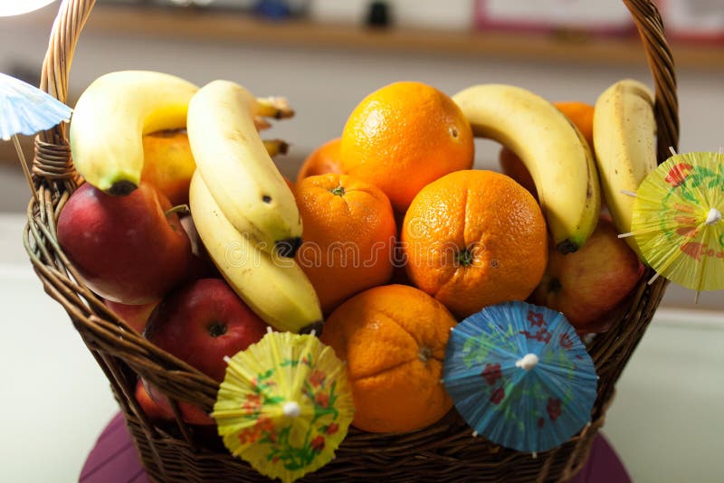 Bascket with fruits stock image. Image of group, natural - 38314193