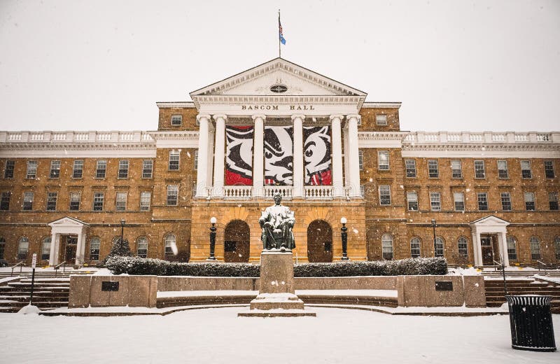 Bascom Hall University of Wisconsin Madison in Winter Stock Image ...