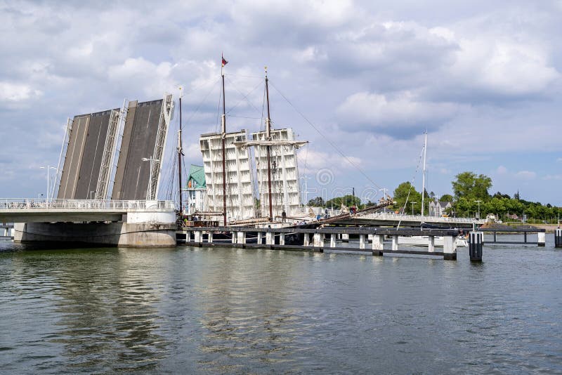 Bascule bridge stock photo. Image of construction, river - 250437684