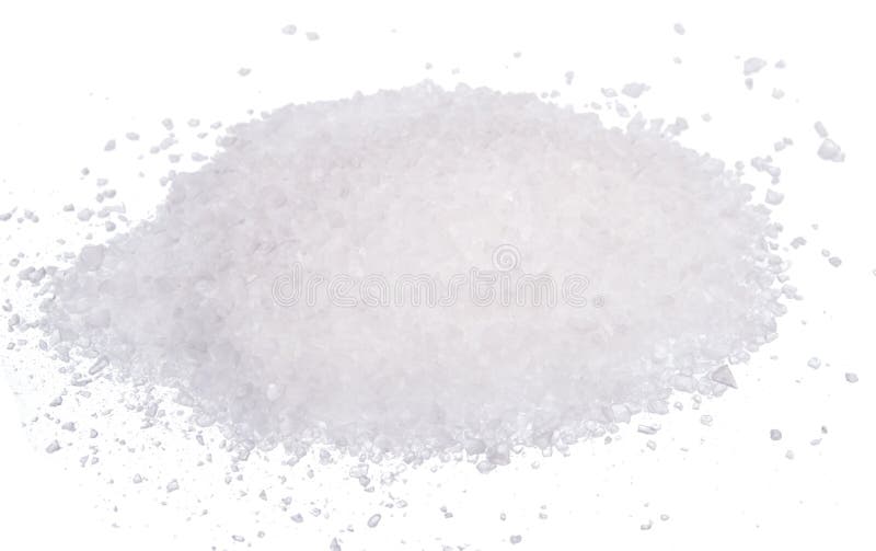 Basculez Le Sel De Mer Blanche D'isolement Sur Le Fond Blanc Photo ...