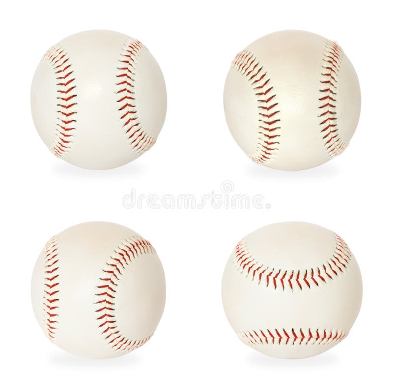 Five Balls Collection Isolated with Clipping Path Stock Photo - Image ...
