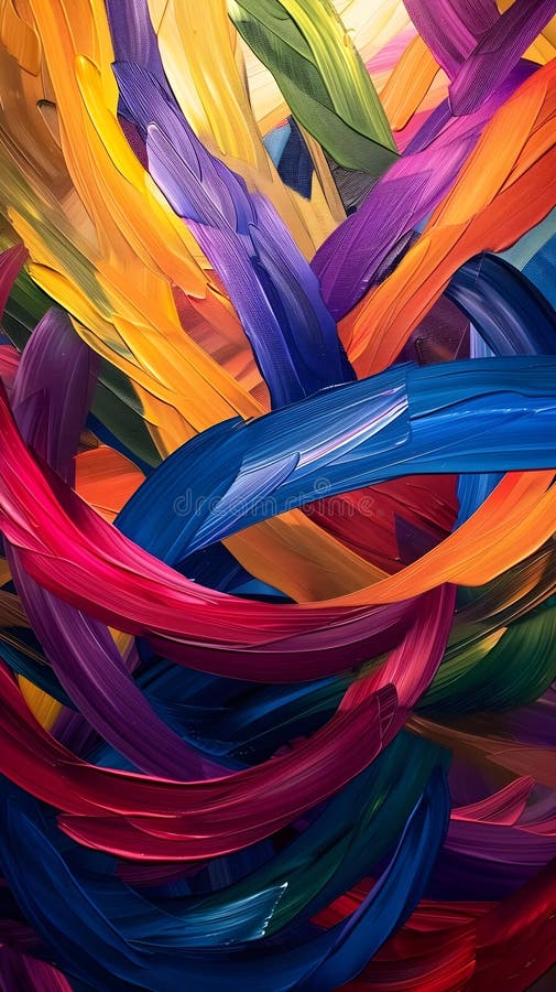 Base for Banner Multi-colored Large Ribbons Background Multi-colored ...