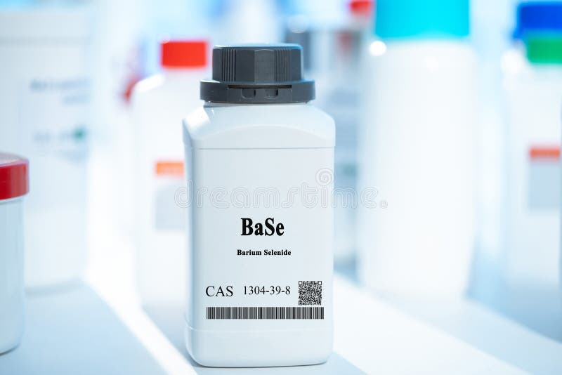 BaSe Barium Selenide CAS 1304-39-8 Chemical Substance in White Plastic ...