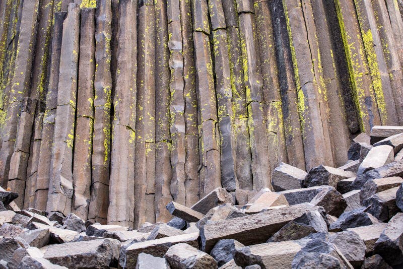 Basalt Columns of the Devils Postpile National Monument in Mammoth ...