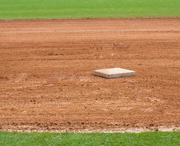 Base on baseball field stock photo. Image of sport, diamond - 12931844