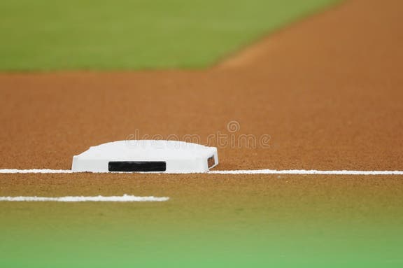 Base at baseball field stock photo. Image of plate, sports - 27757666