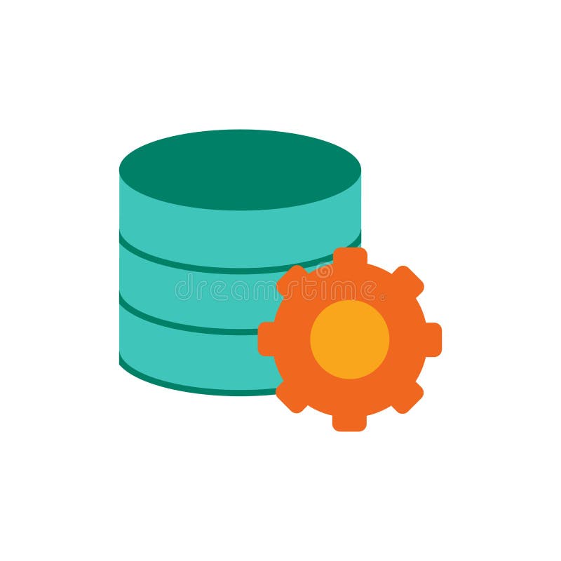 Base De Datos Logo Icon Design De La Herramienta Ilustración del Vector ...
