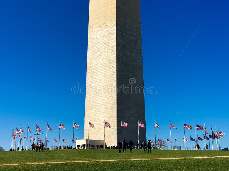 Base De Washington Monument Image stock - Image du distance, états ...