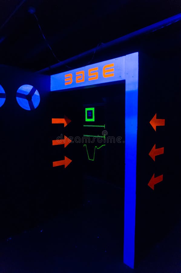 Base entrance in game room stock photo. Image of arena - 46501806