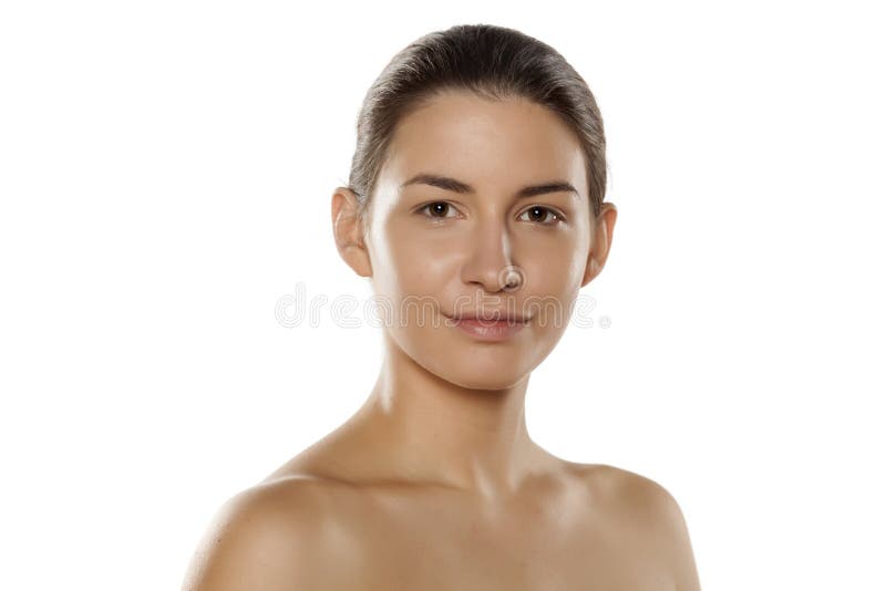 Only base on her face stock image. Image of cute, complexion - 75473497