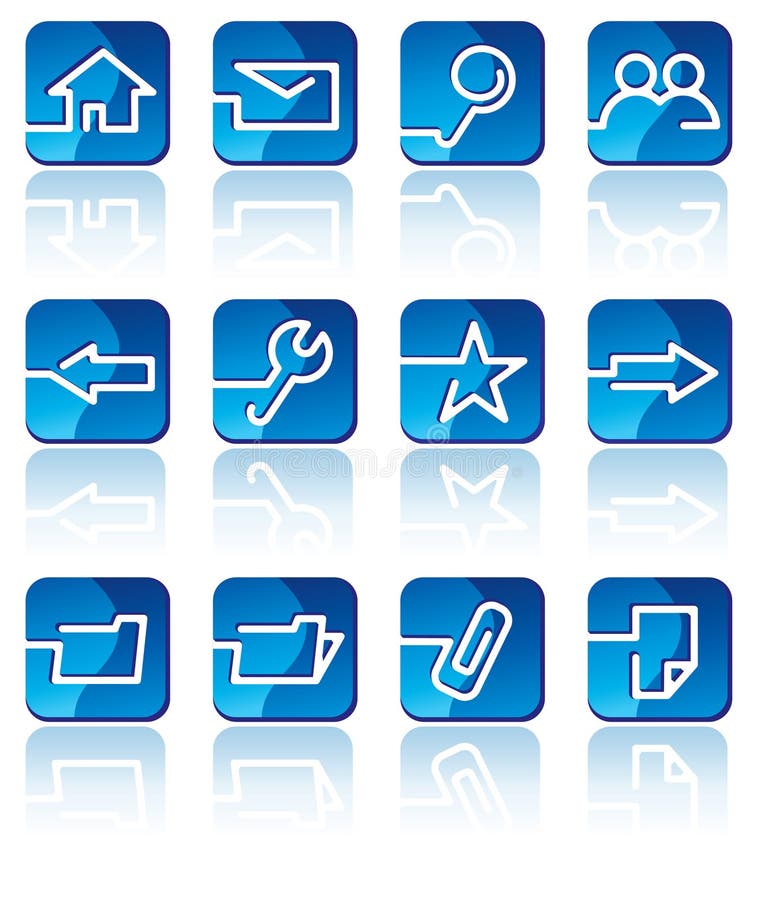 Computer icons stock vector. Illustration of paper, internet - 10617150