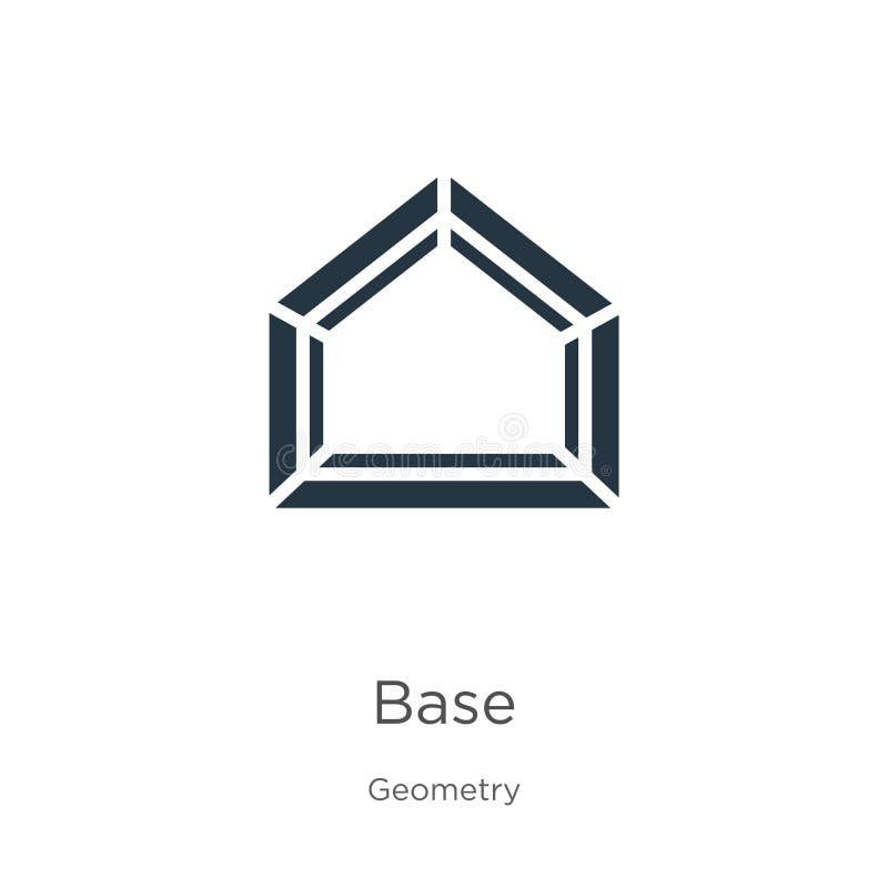 Base Icon Vector. Trendy Flat Base Icon from Geometry Collection ...