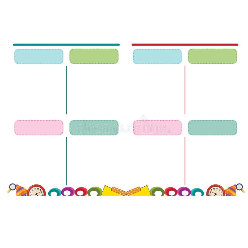 Children Book Layout for Children Worksheet Background Stock Vector ...