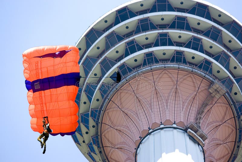 Base Jumping stock image. Image of lumpur, parachuting - 3071279