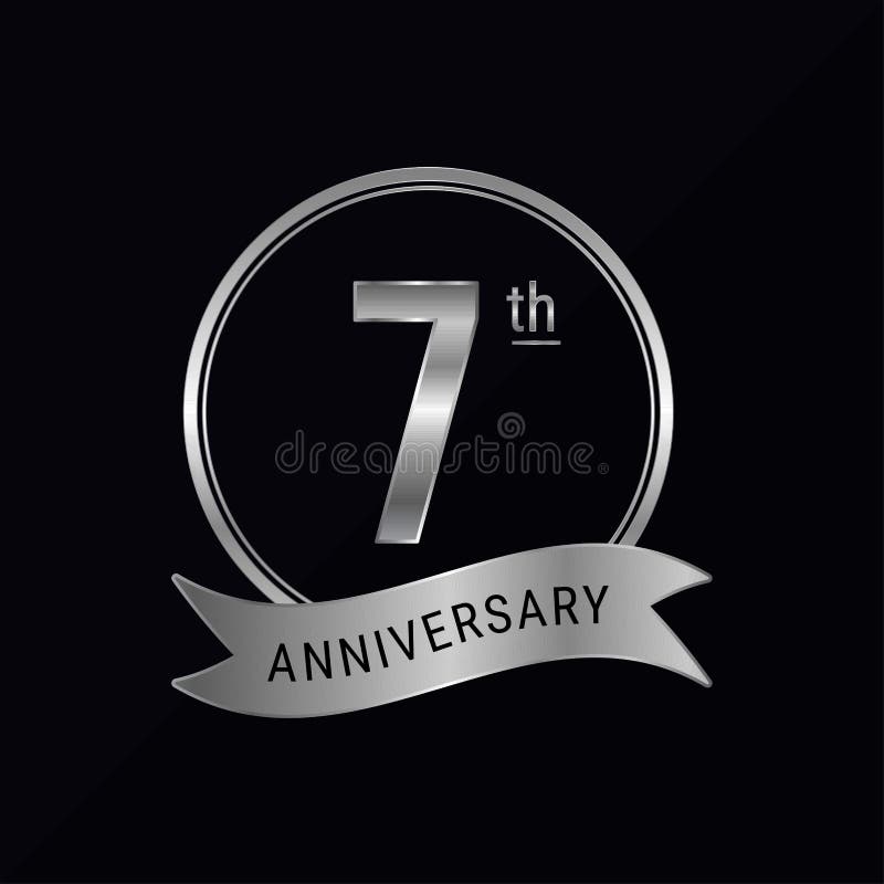 7th Anniversary Celebration Luxury Logo Stock Illustrations – 231 7th ...