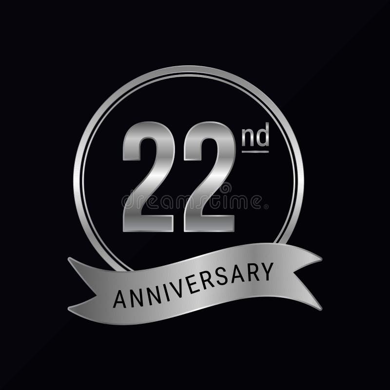 22nd Anniversary Logo Stock Illustrations – 290 22nd Anniversary Logo ...