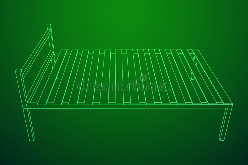 Wireframe Bed Stock Illustrations – 460 Wireframe Bed Stock ...