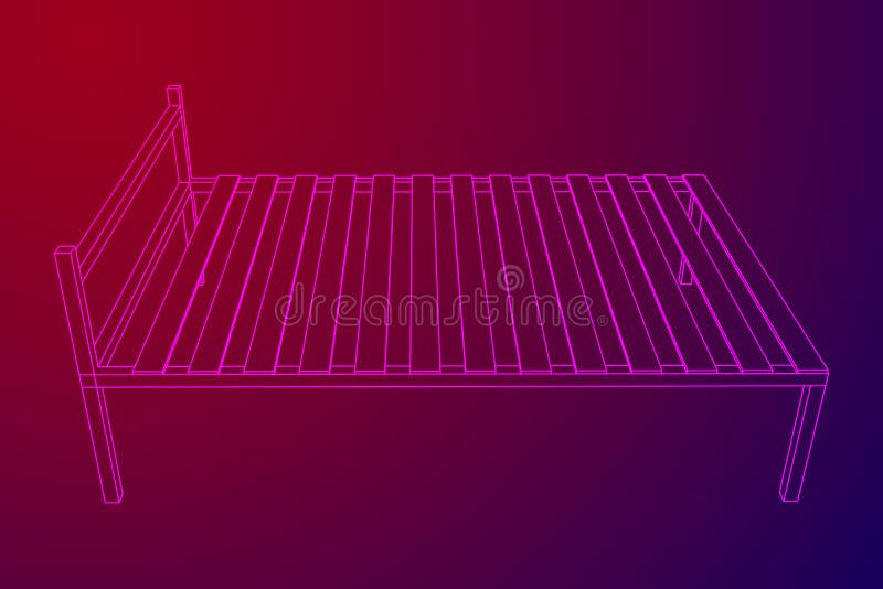 Wireframe Bed Stock Illustrations – 460 Wireframe Bed Stock ...