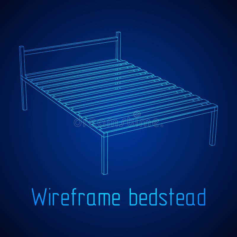 Wireframe Bed Stock Illustrations – 460 Wireframe Bed Stock ...