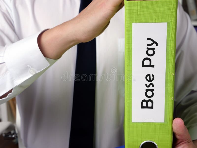 Base Pay Phrase on the Piece of Paper Stock Photo - Image of process ...