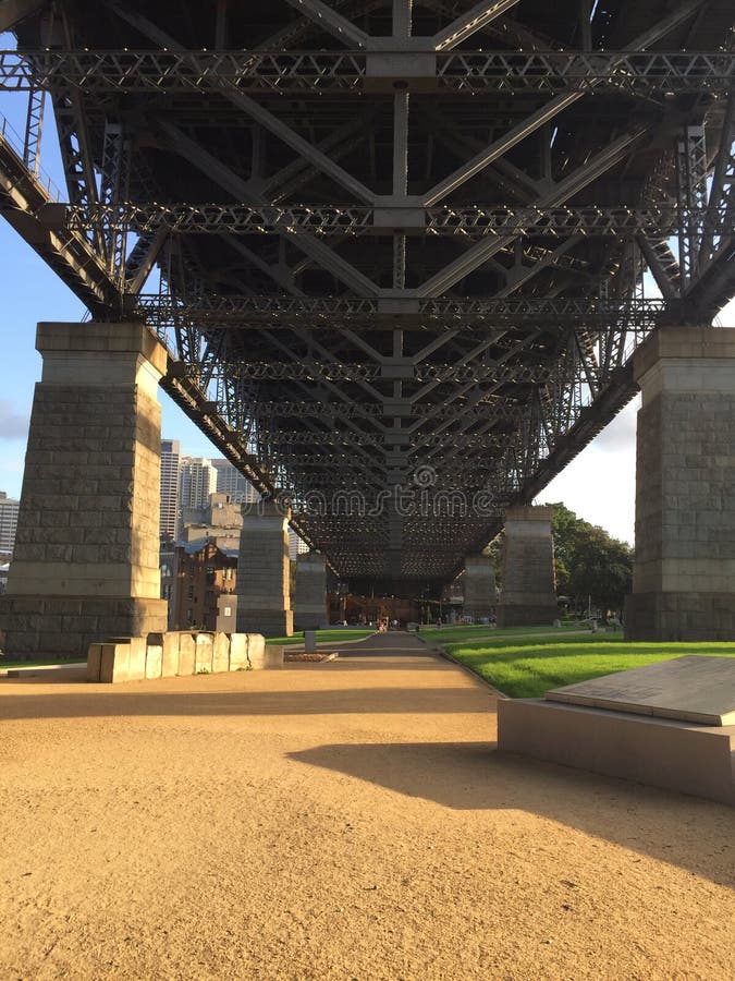 The Base Plate of Sydney Bridge Stock Photo - Image of bridge, sydney ...