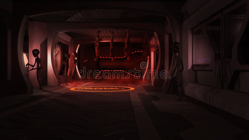 Base Secreta De Los Extranjeros Stock de ilustración - Ilustración de ...