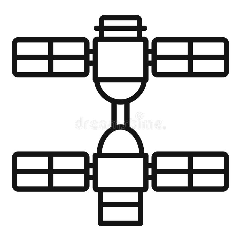 Galaxy Base Outline Icon. Simple Linear Element Illustration. Isolated ...