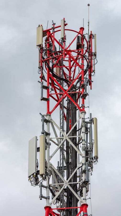 Base Station Tower stock image. Image of telecom, signal - 209533549