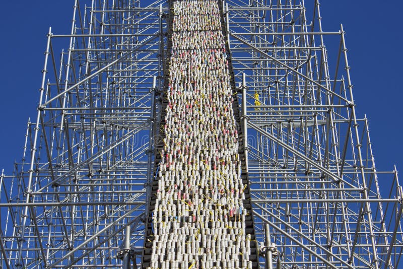 Base or Structure for Placing Fireworks Stock Photo - Image of ...