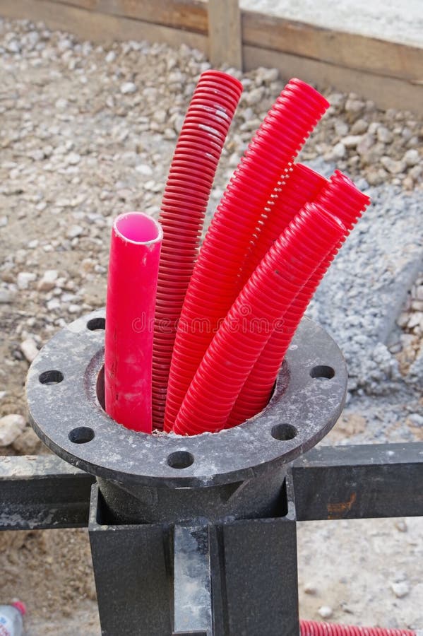 The Base of the Support of the Column of Street Lighting Stock Photo ...