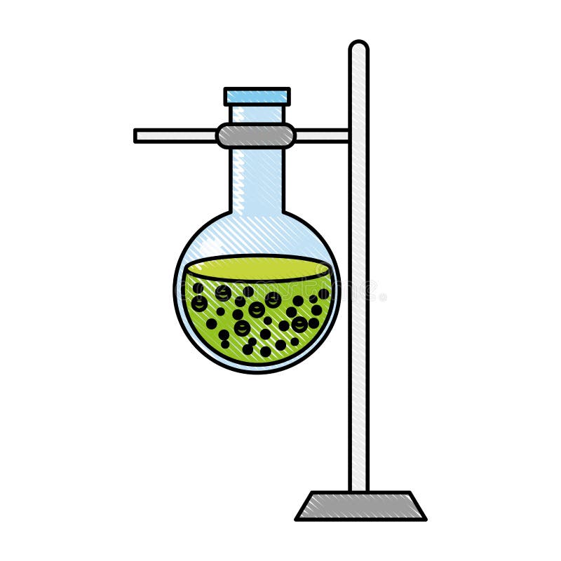 Base Test tube with liquid stock vector. Illustration of flat - 92059056