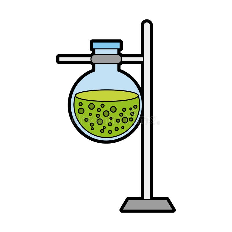 Base Test tube with liquid stock vector. Illustration of biology - 92058688