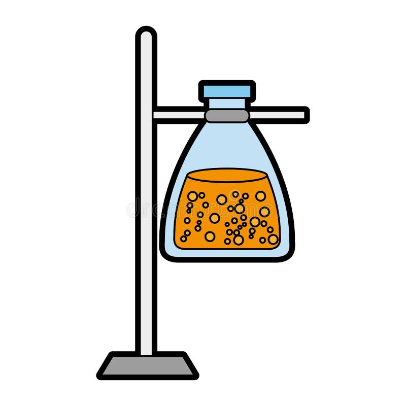 Base Test tube with liquid stock vector. Illustration of flat - 92059056