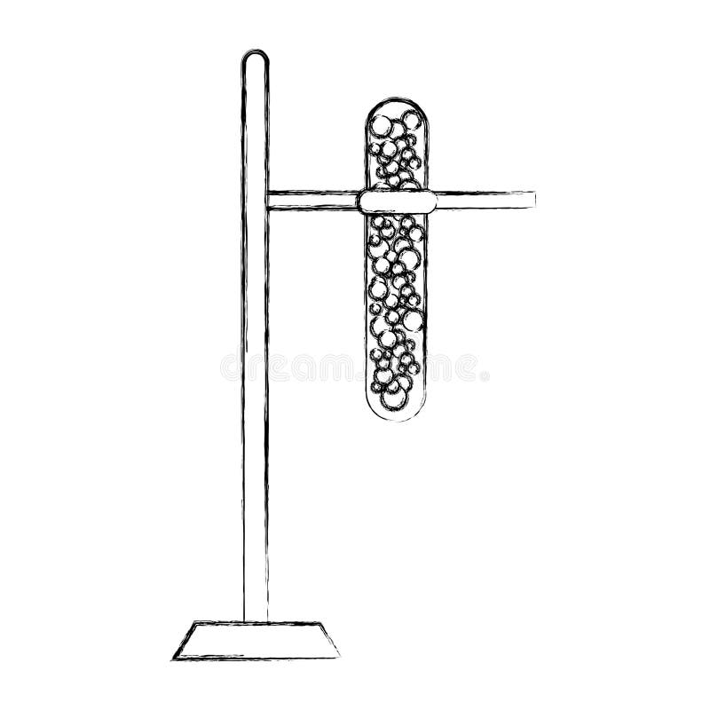 Base Test tube with liquid stock vector. Illustration of analysis ...