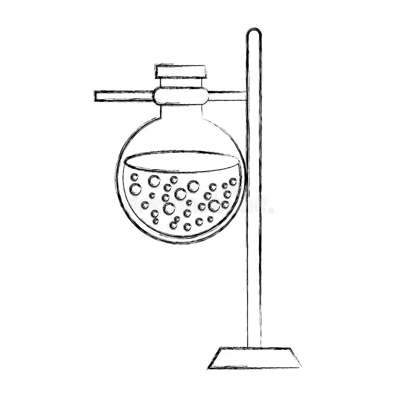 Base Test tube with liquid stock vector. Illustration of laboratory ...