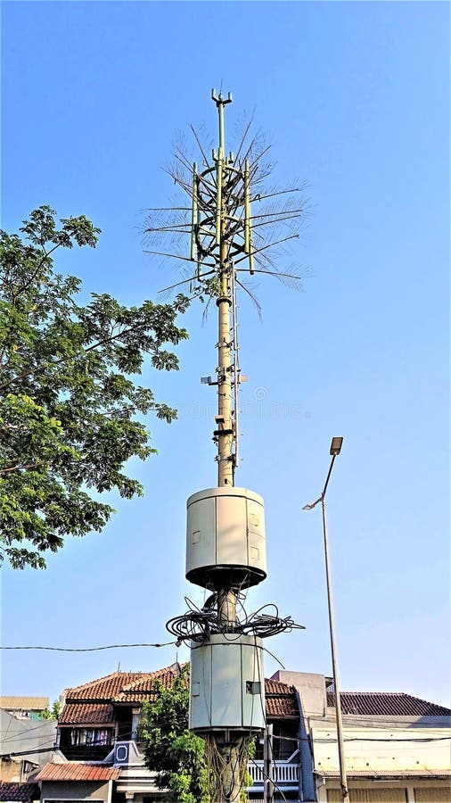 Base Transceiver Station stock image. Image of tree - 342448567