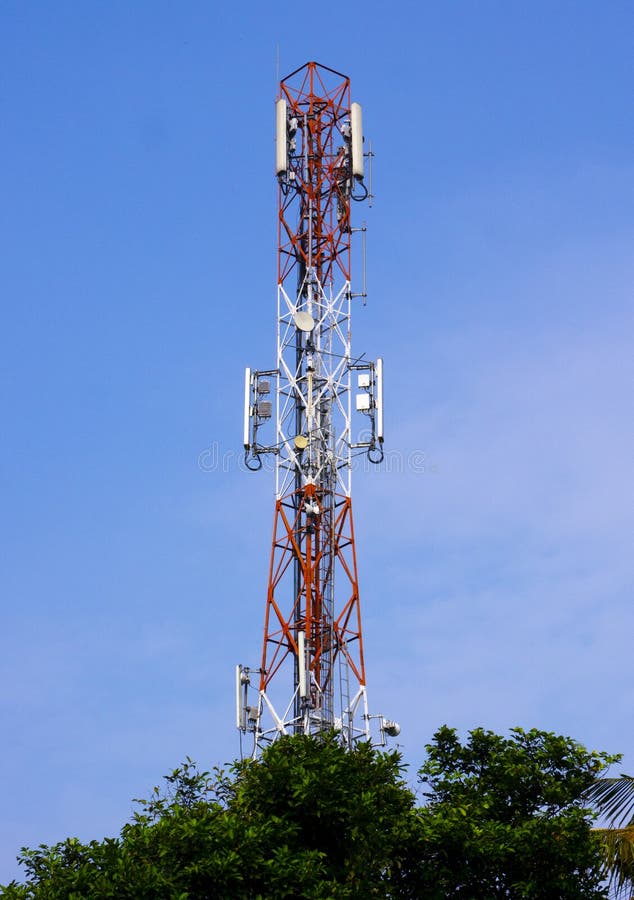 A Base Transceiver Station BTS Stock Photo - Image of tower, metal ...
