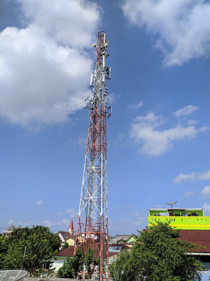 Base Transceiver Station Stand for the Signal Stock Photo - Image of ...