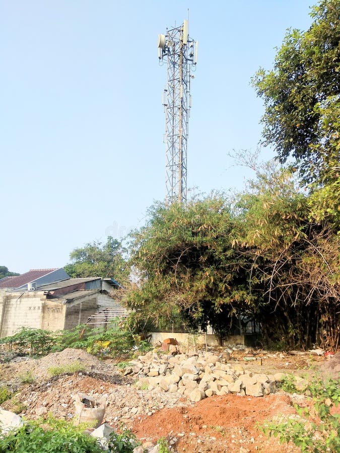 Base Transceiver Station a Way To Internet Virtual World Stock Image ...