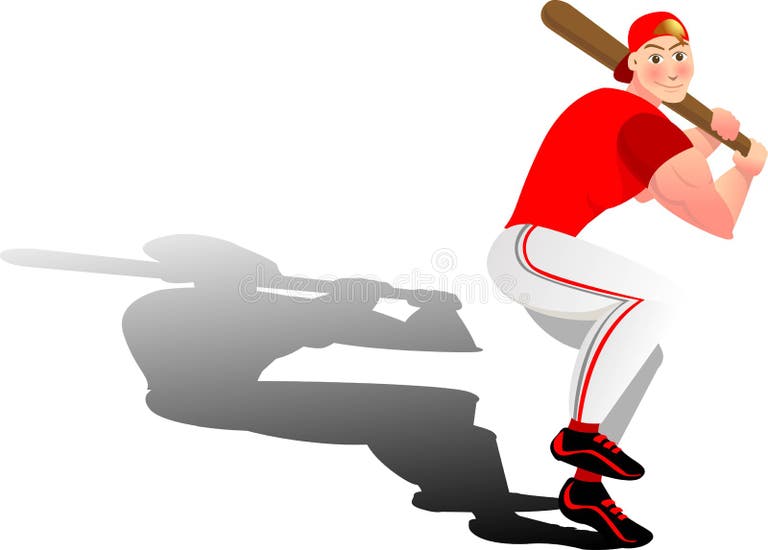 Baseball Player Shadow Stock Illustrations – 1,003 Baseball Player ...