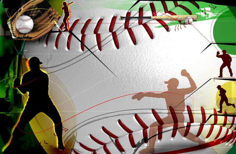 Baseball Golden Poster Background 3 Stock Vector - Illustration of ...