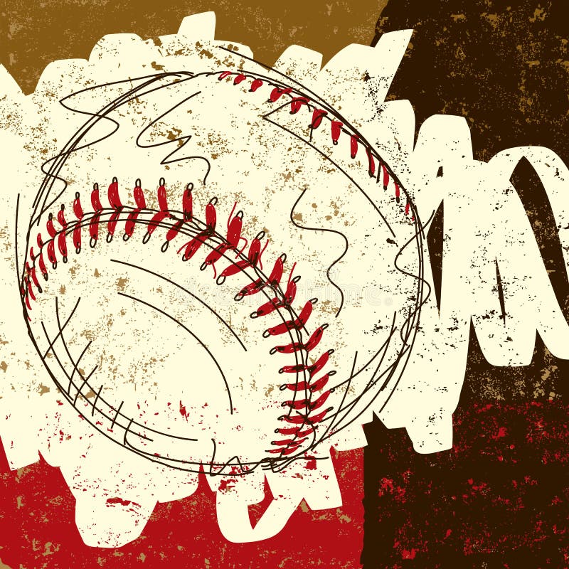 Baseball Background Distressed Stock Illustrations – 223 Baseball ...